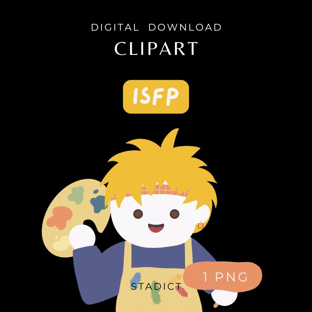 ISFP MBTI Clipart | Digital Download | Single Image | PNG Myers–briggs ...