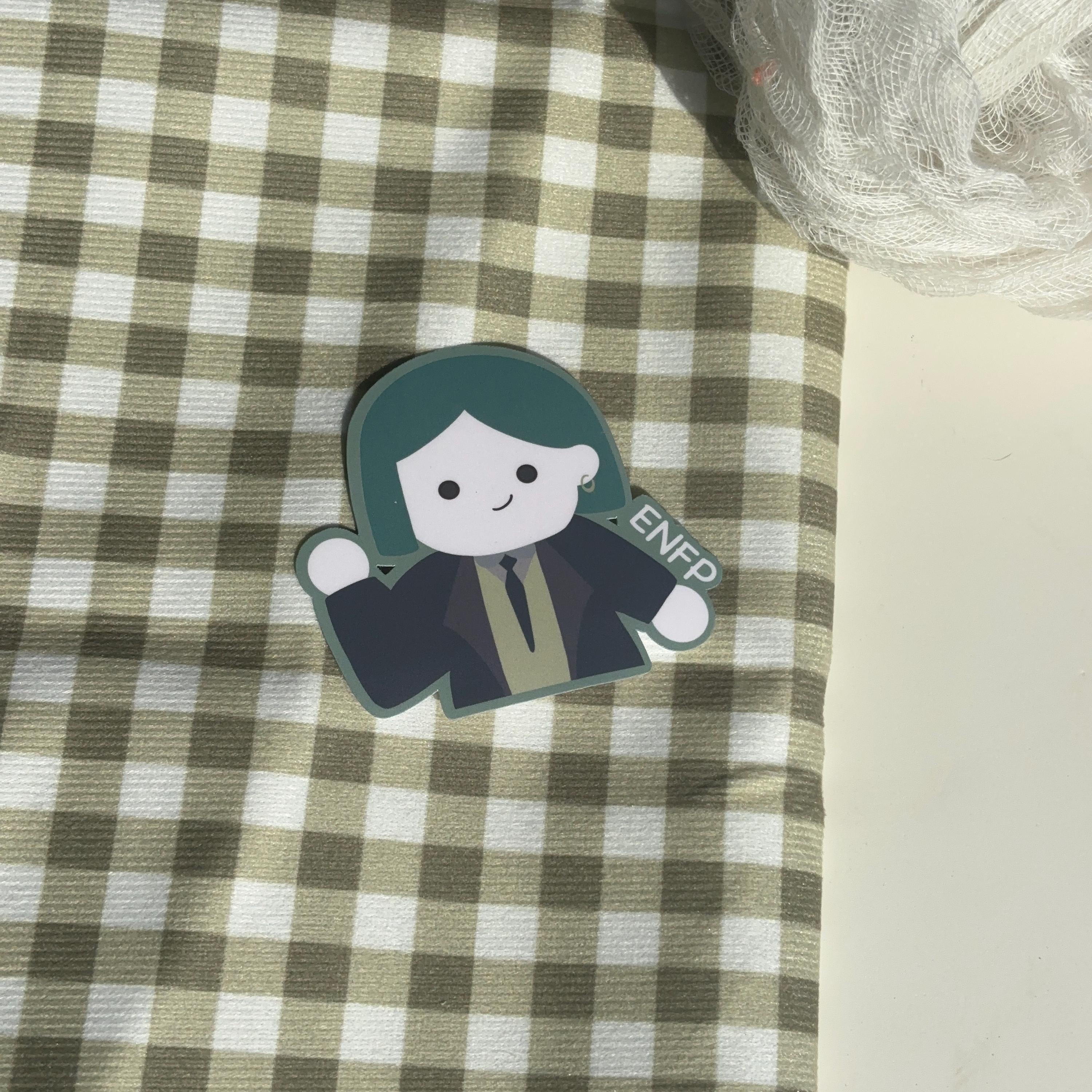 MBTI Cute Sticker infj, Infp, Enfj, Enfp Matte Sticker Waterproof ...