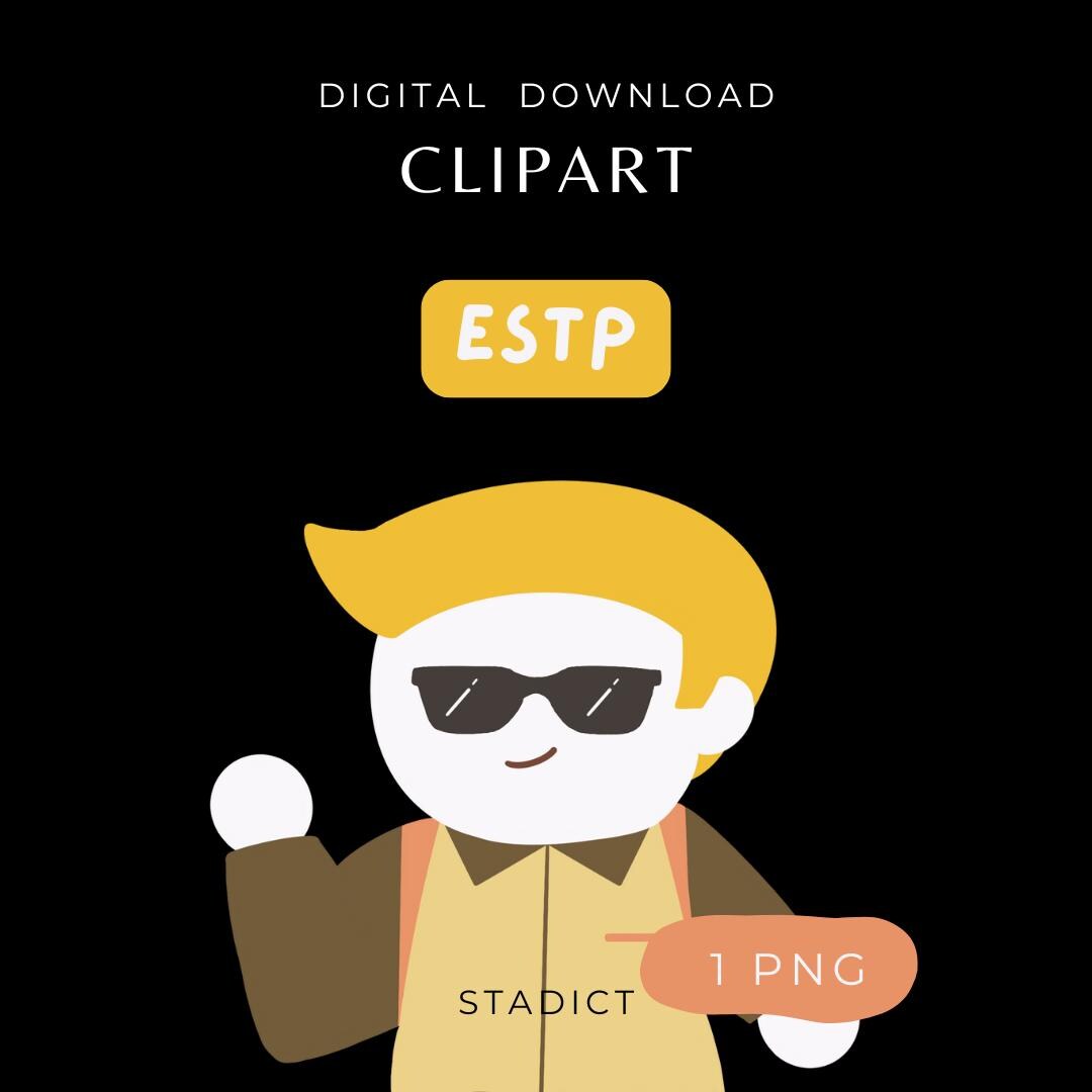 ESTP MBTI Clipart | Digital Download | Single Image | PNG Myers–briggs ...