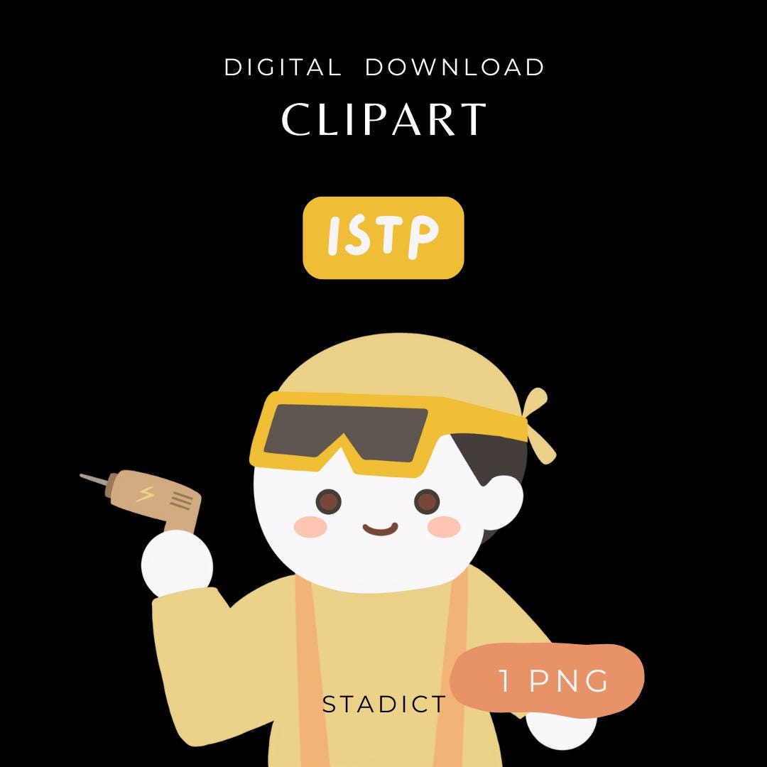 ISTP MBTI Clipart Digital Download Single Image PNG Myersbriggs Type ...