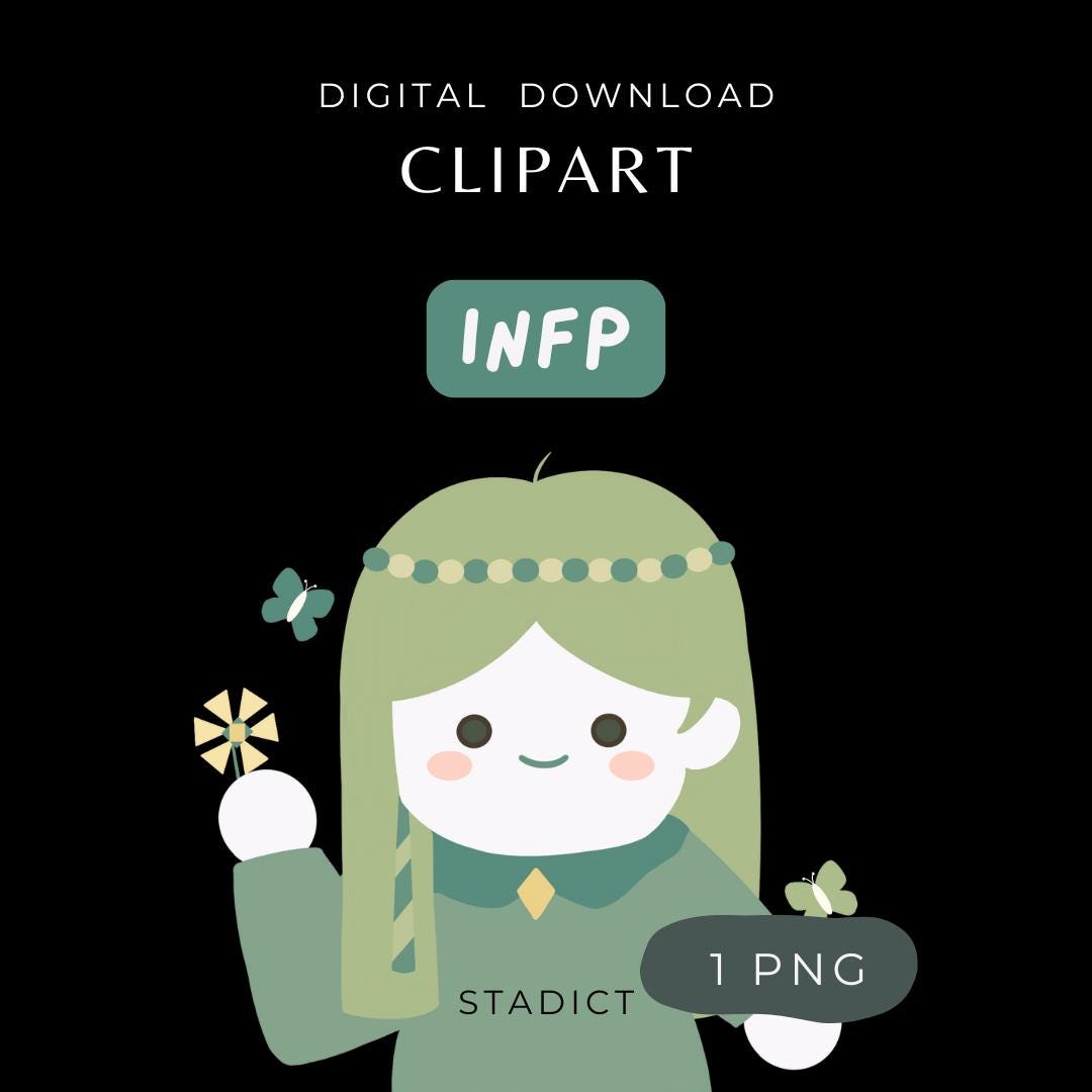 INFP MBTI Clipart | Digital Download | Single Image | PNG Myers–briggs ...