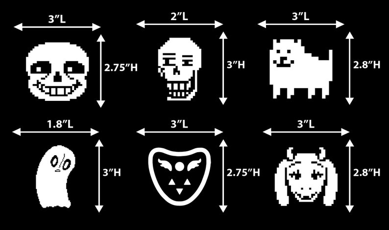 Undertale Vinyl Decal Sticker | Etsy