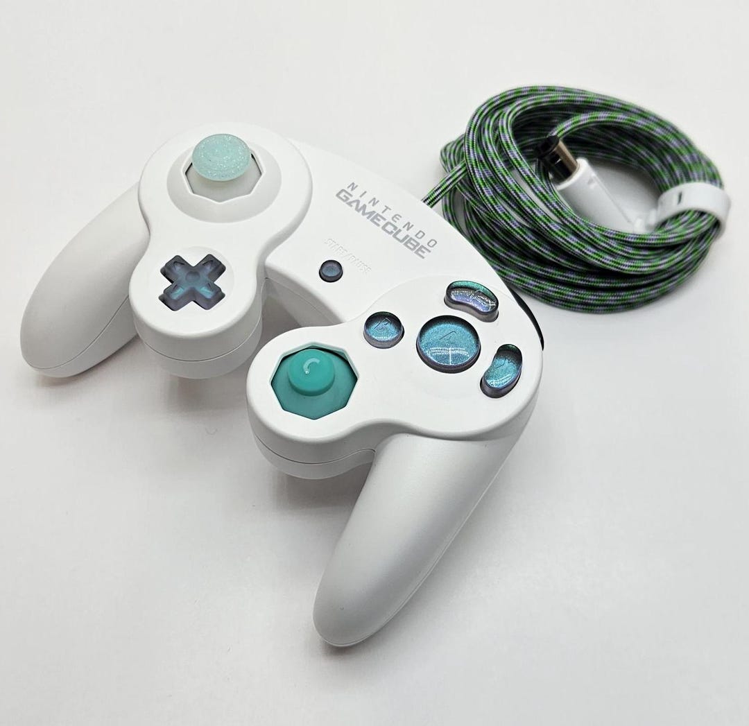 Mint Glacier' Premium Gamecube Controller - Etsy