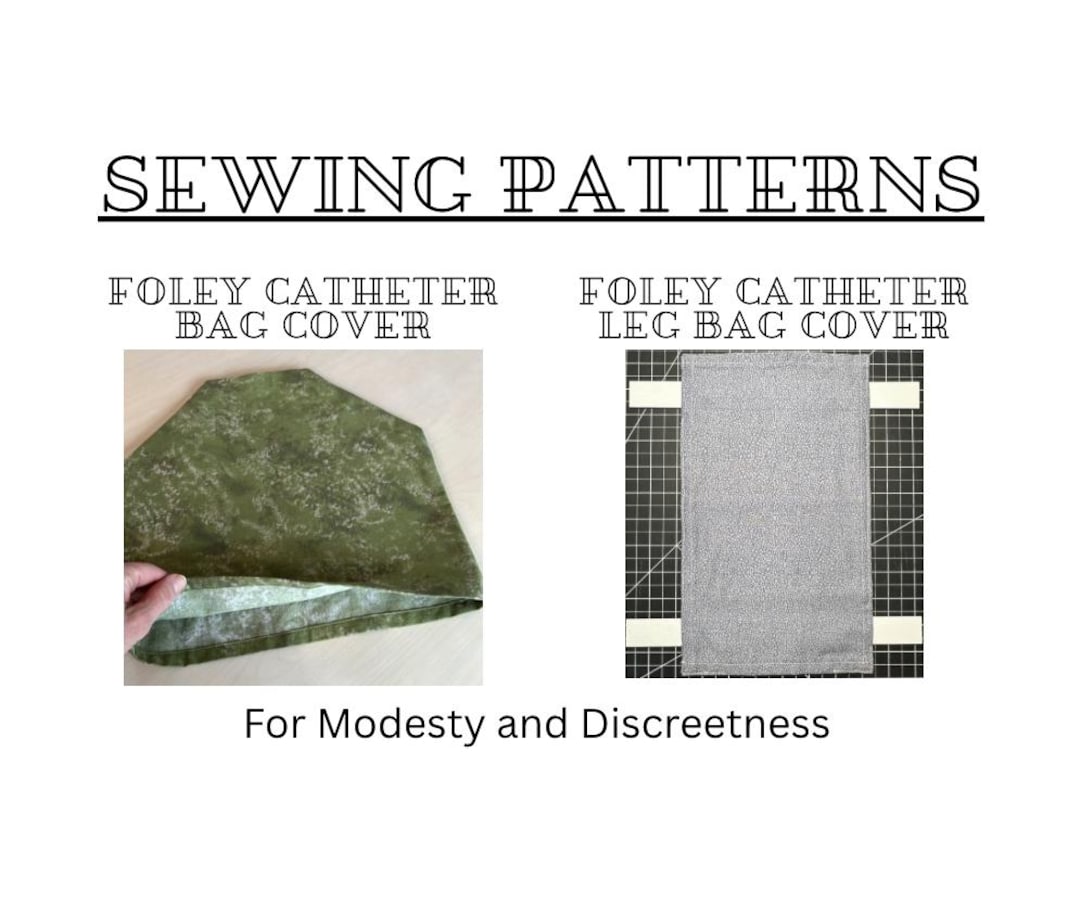 Catheter Bag Cover Sewing Pattern PDF | Foley Overnight & Leg Bag ...