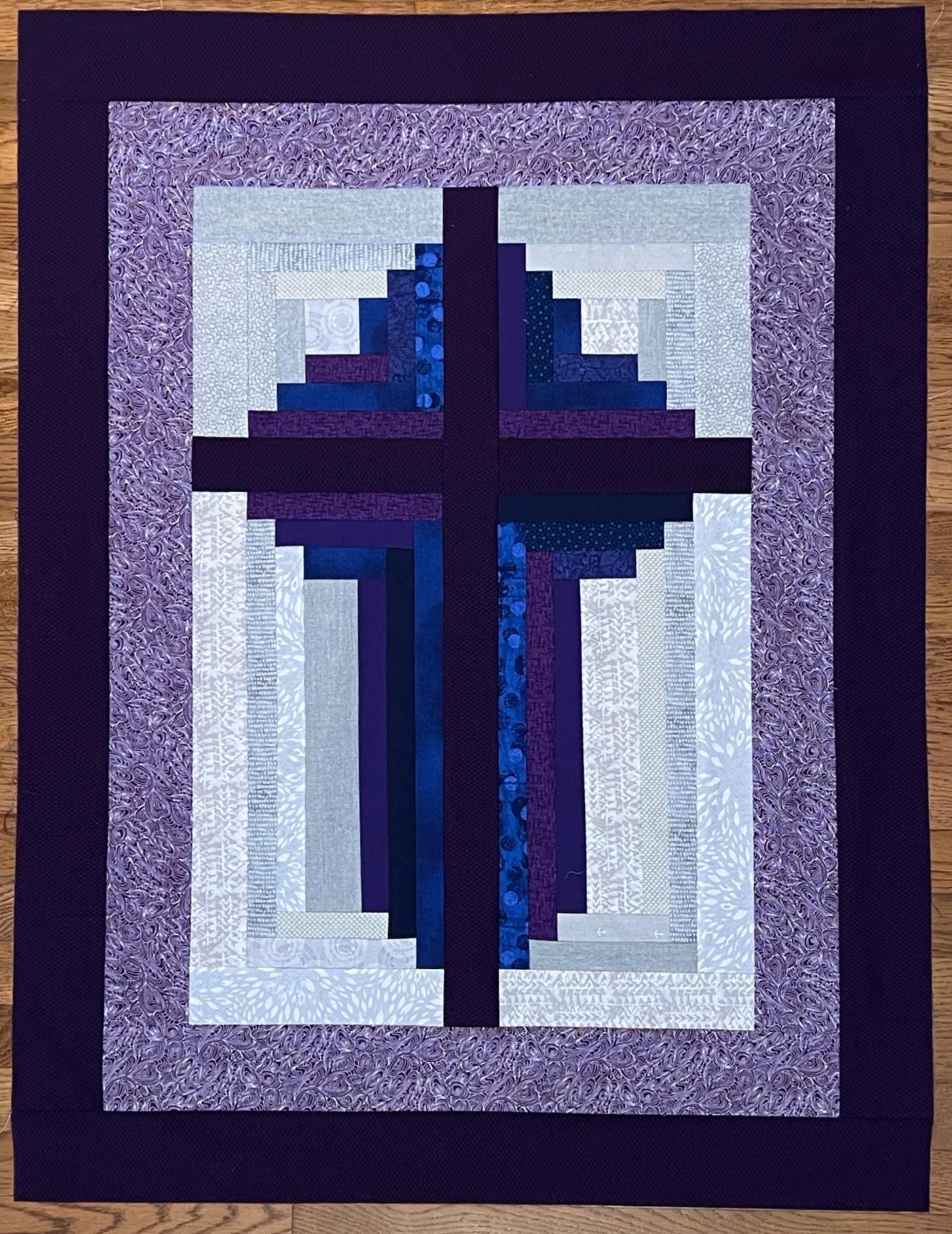 Christian Cross Quilt Pattern, Log Cabin Cross, PDF Download, Beginner ...