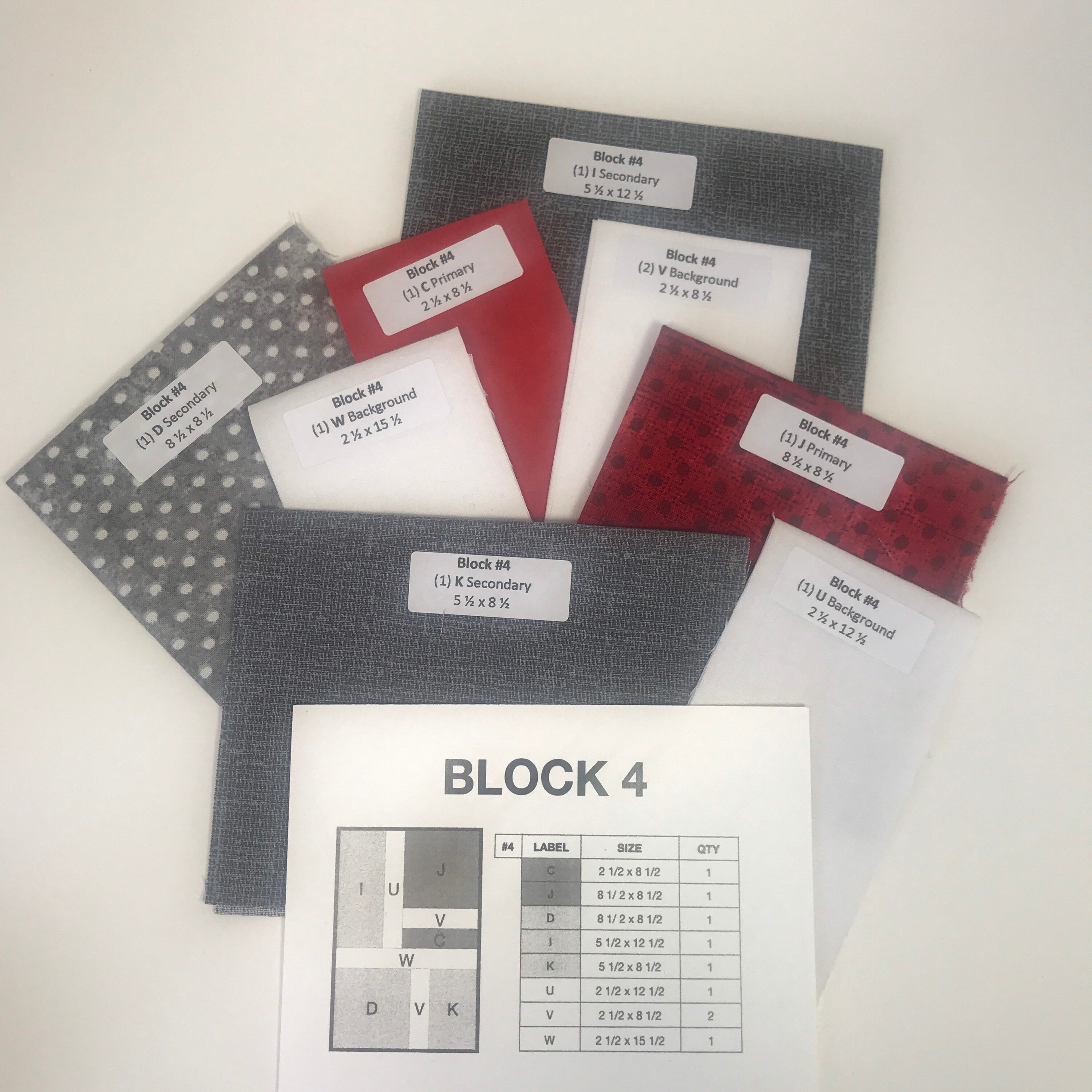 Precut Quilt Kit, Ready to Sew, No Cutting Quilt, Red Gray Quilt Kit ...