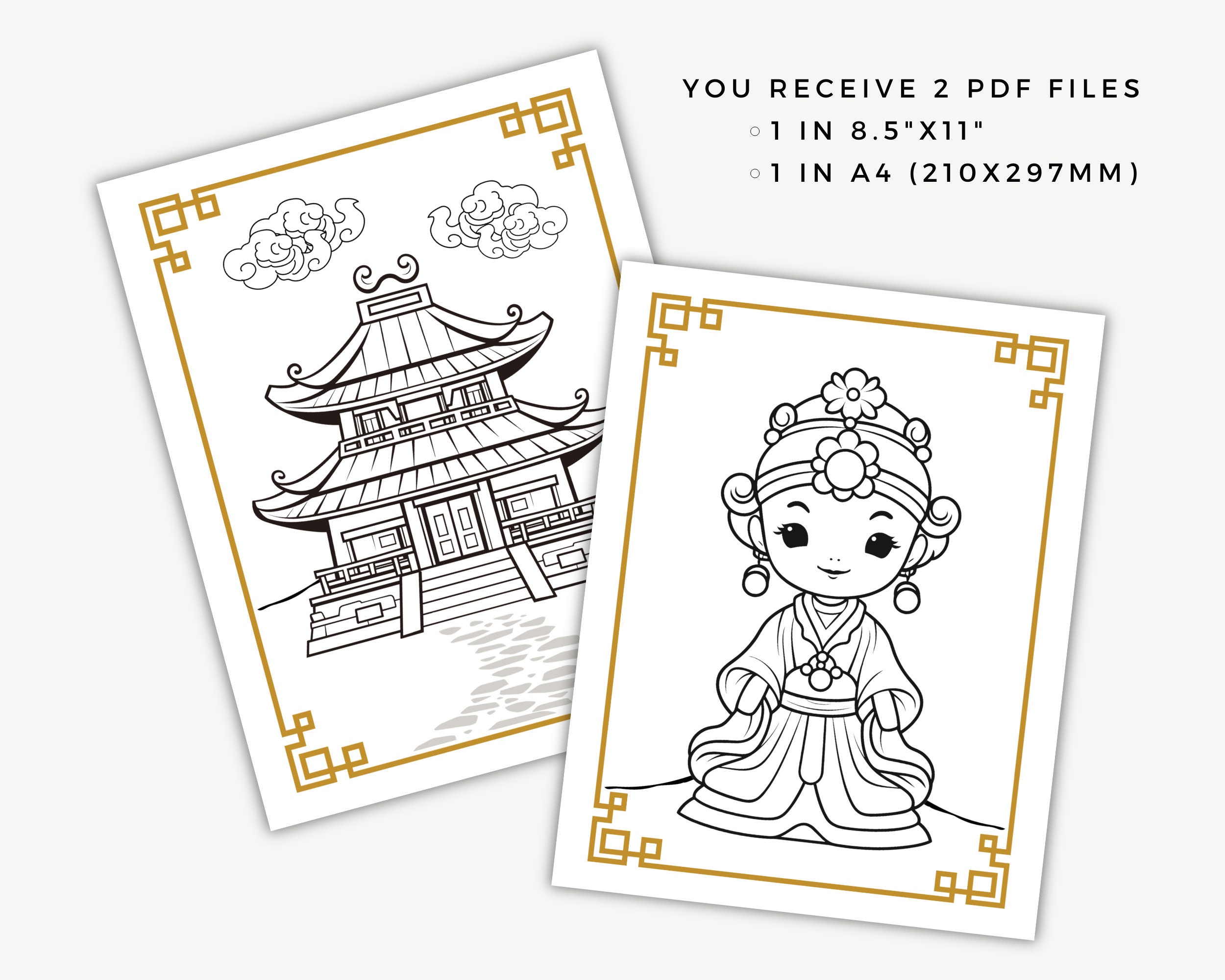 Lunar New Year Coloring Pages Chinese New Year Coloring Pages Lunar New ...