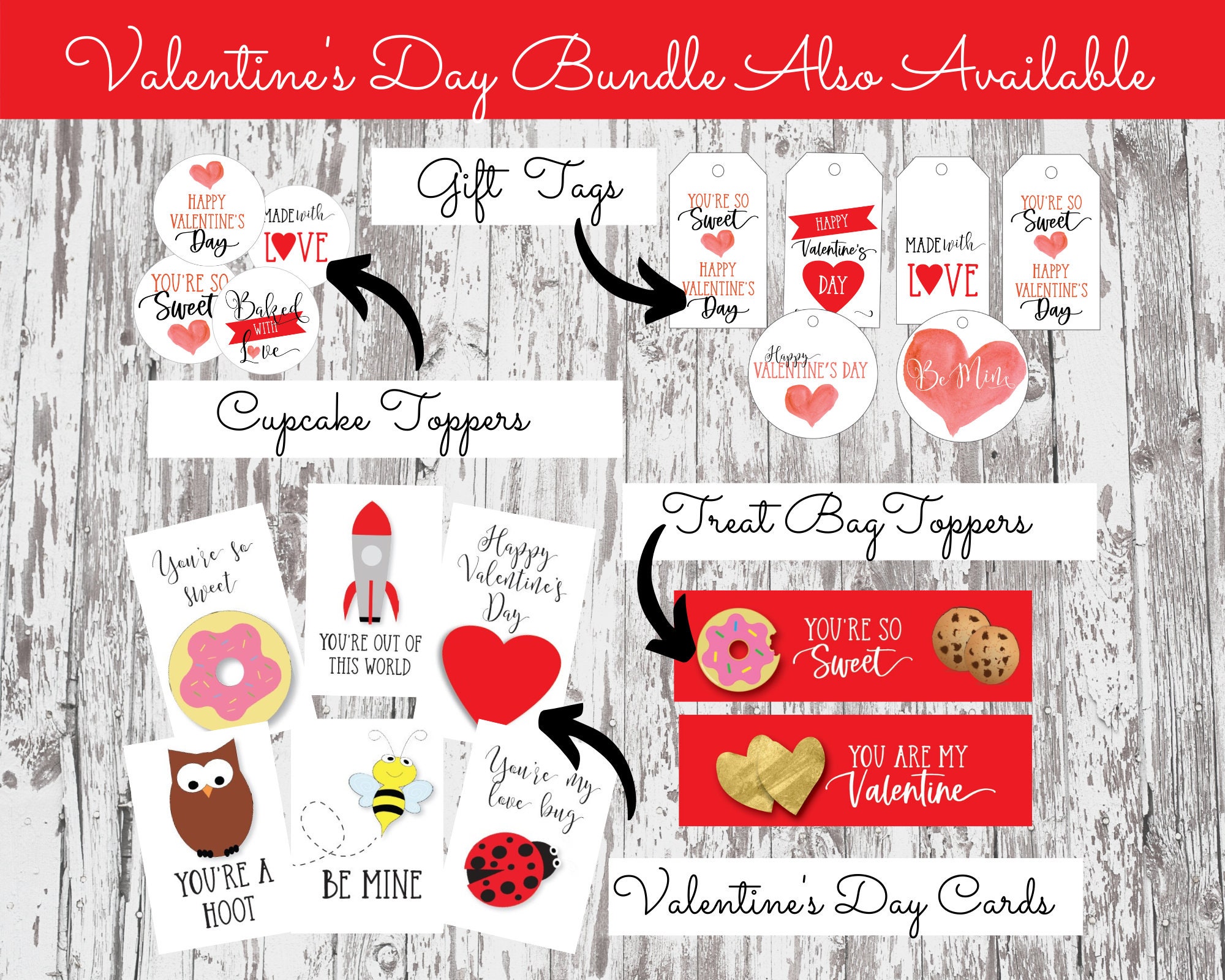 Kids Valentine's Cards Printable Classmate - Etsy