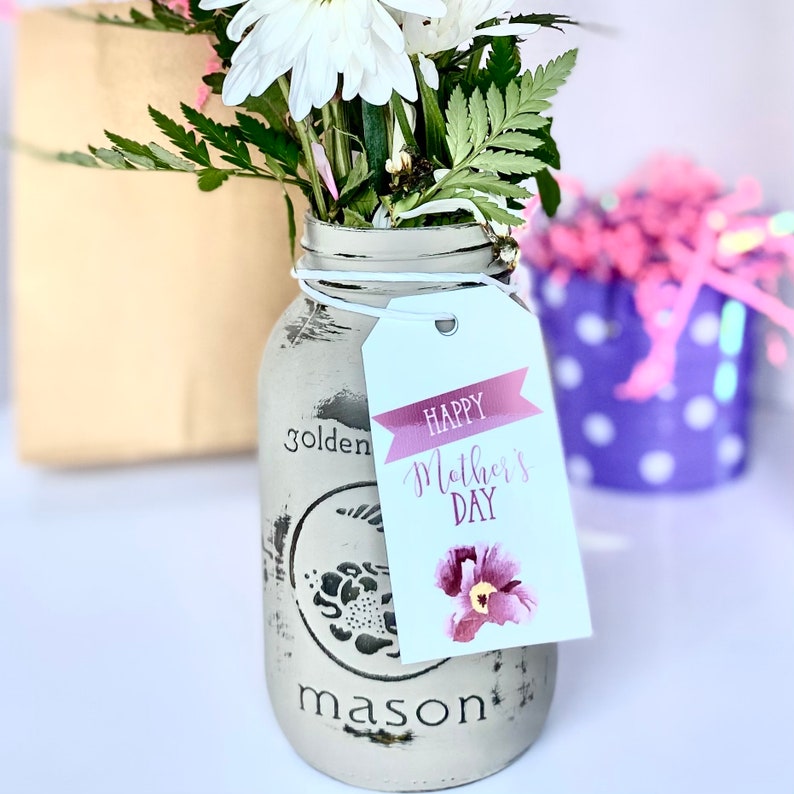 Mother's Day Gift Tag, Printable Gift Tag, Thank You Mom Gift, Cookie ...