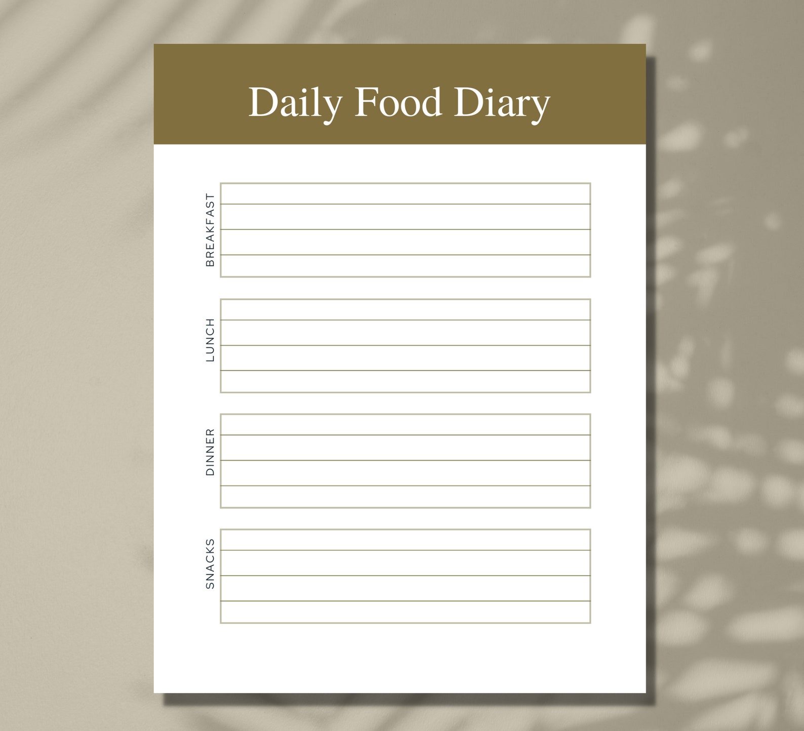 Meal Planner Printable, Weekly Meal Planner Template, 8.5 X 11. Planner ...