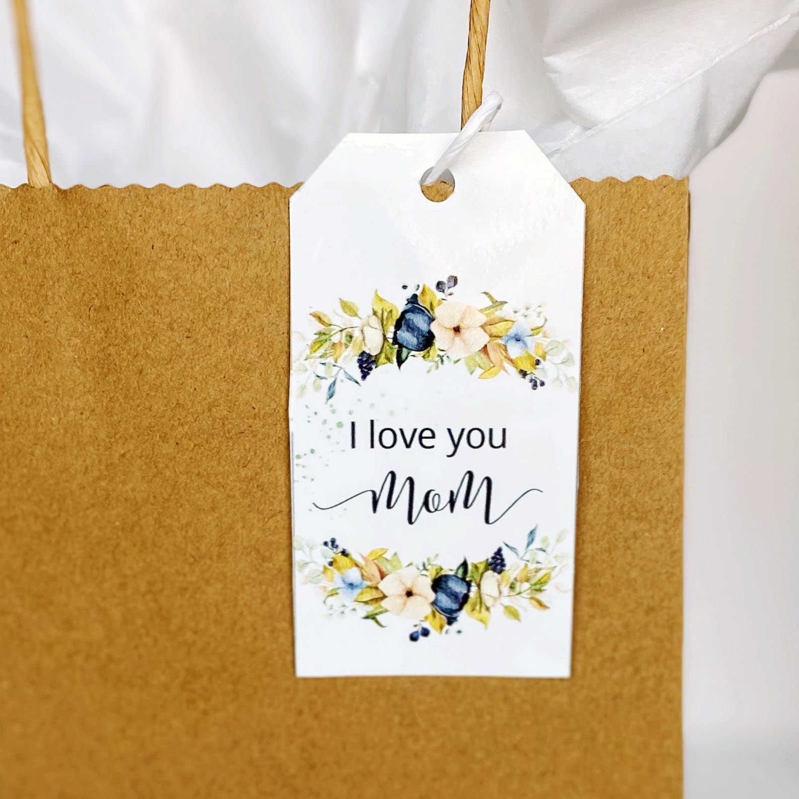 Mother's Day Gift Tag, Printable Gift Tag, Thank You Mom Gift, Cookie ...