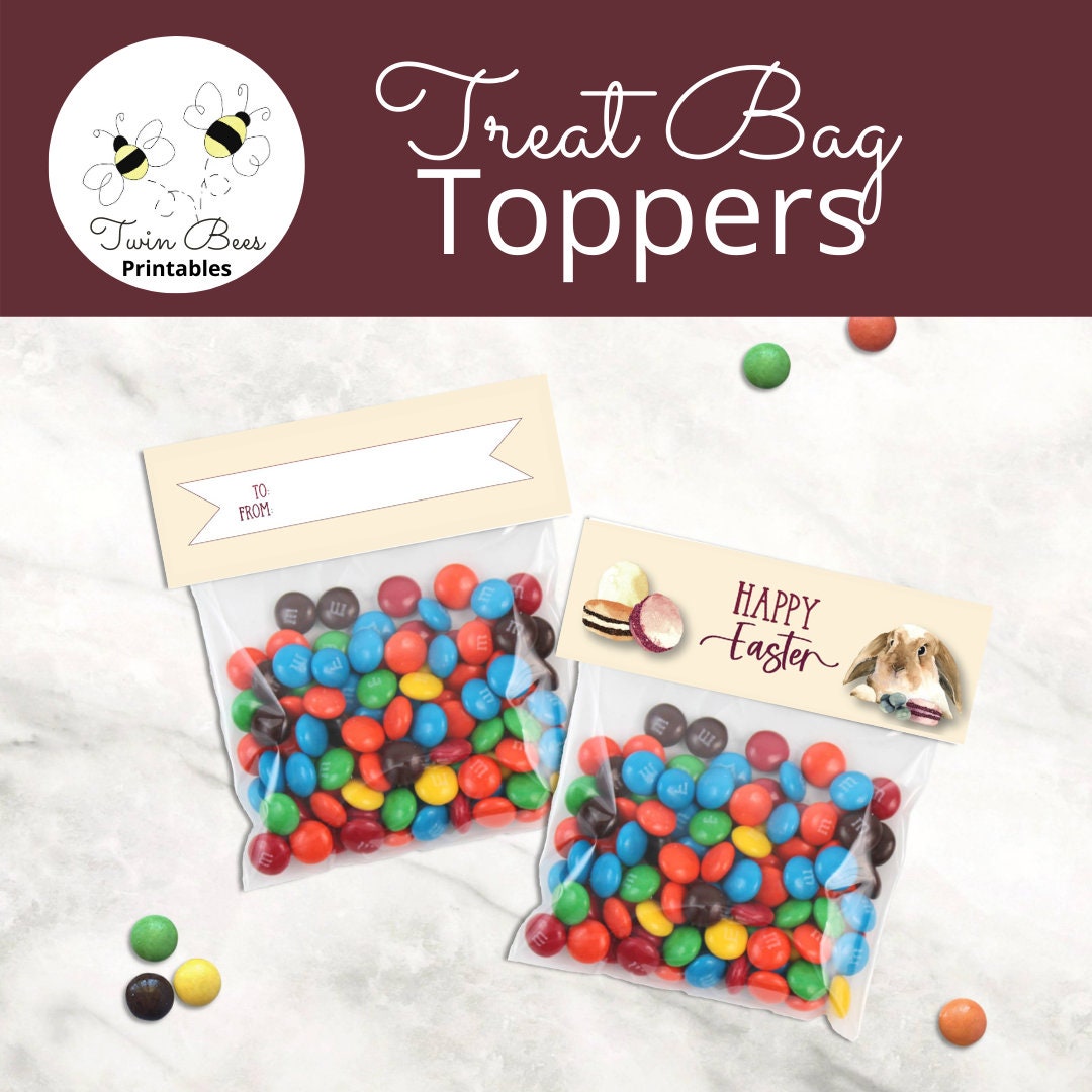 Printable Easter Goodie Bag Topper, Easter Treat Bag Topper, Classroom ...