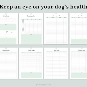 Dog Care Planner Printable, Pet Planner, Dog Mum Printable Planner, Dog ...