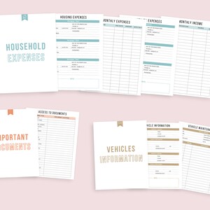 Emergency Binder Printable and Fillable, in Case of Emergency Printable ...