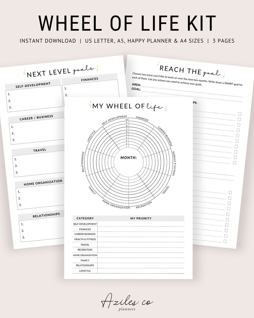 Printable wheel of life - veloholf