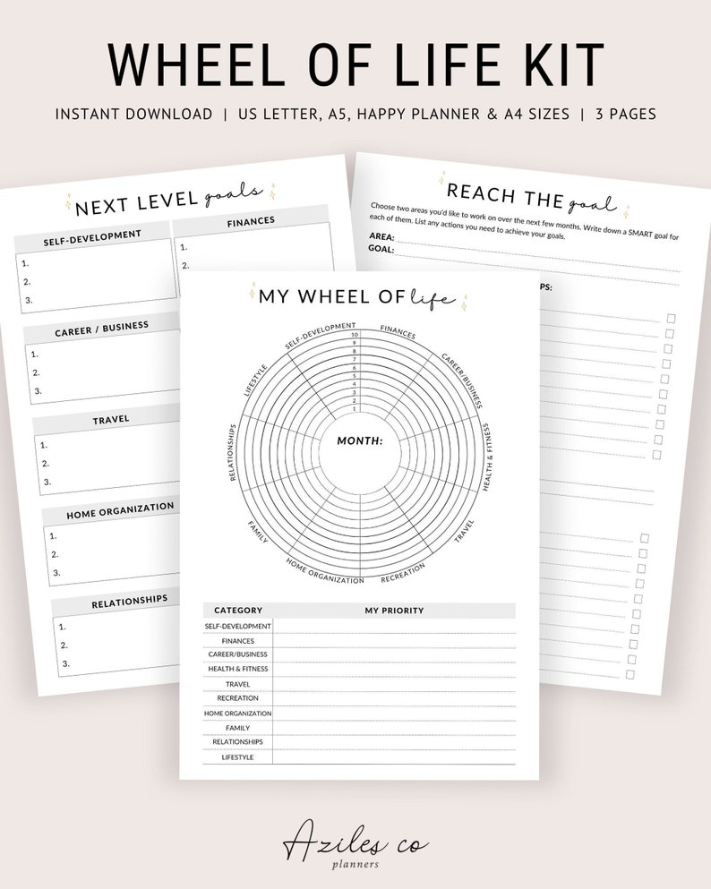 Wheel of life printable - methodrilly