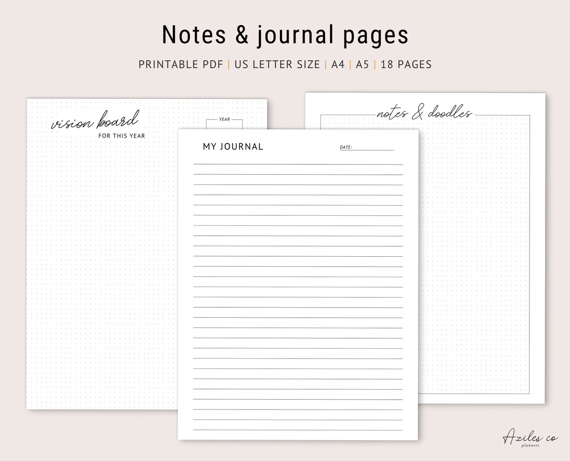 Vision Board Printable Planner Goal Planner Vision Board - Etsy