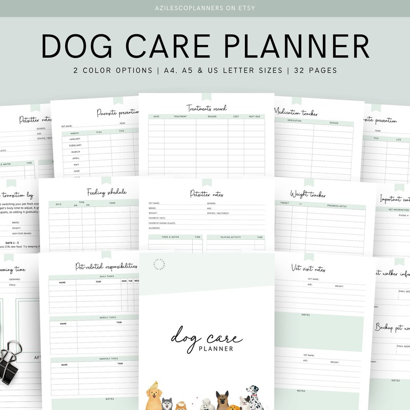 Pet Planner - Etsy