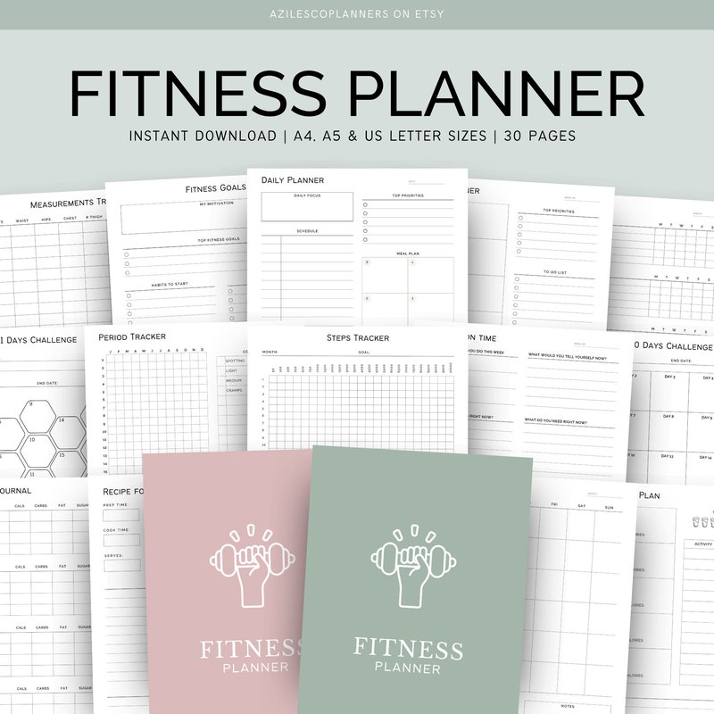 Fitness Planner - Etsy