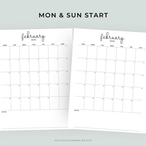 2025 Calendar Bundle Printable, Perpetual Calendar & 2025 Year at a ...
