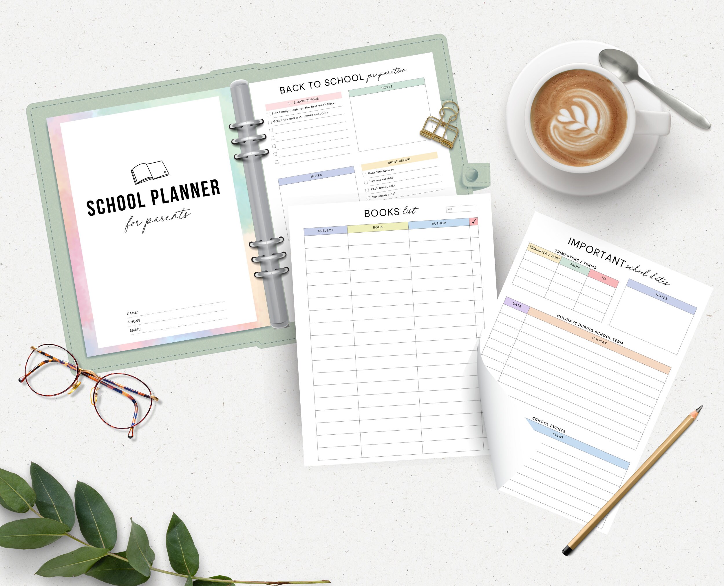 Back to School Printable Planner for Parents Back to School - Etsy
