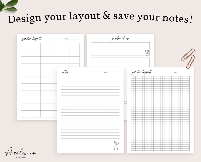 Gardening Planner Printable Garden Planner Plant Planner - Etsy