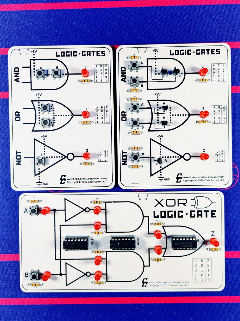 Logic Gates Learning Bundle (#1-3) - Etsy