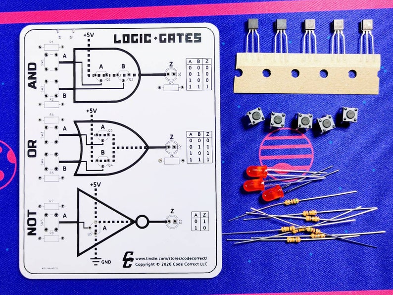 Logic Gates Learning Kit #2 - Transistors - Etsy