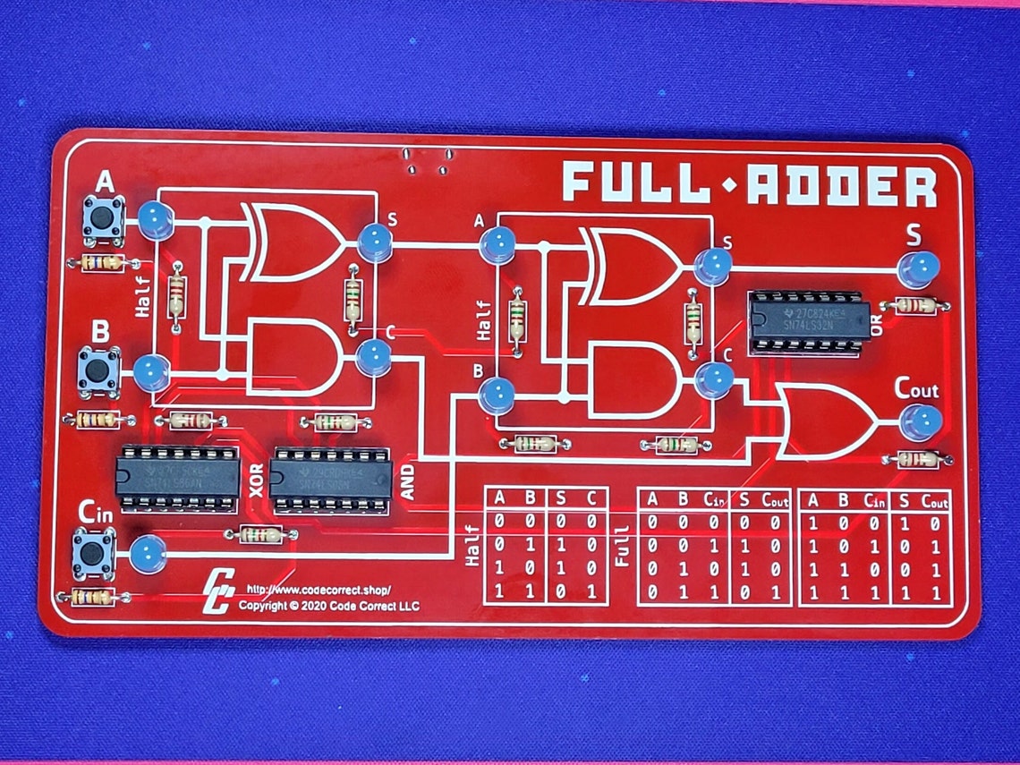 Binary Adder Learning Kit #4 - Etsy
