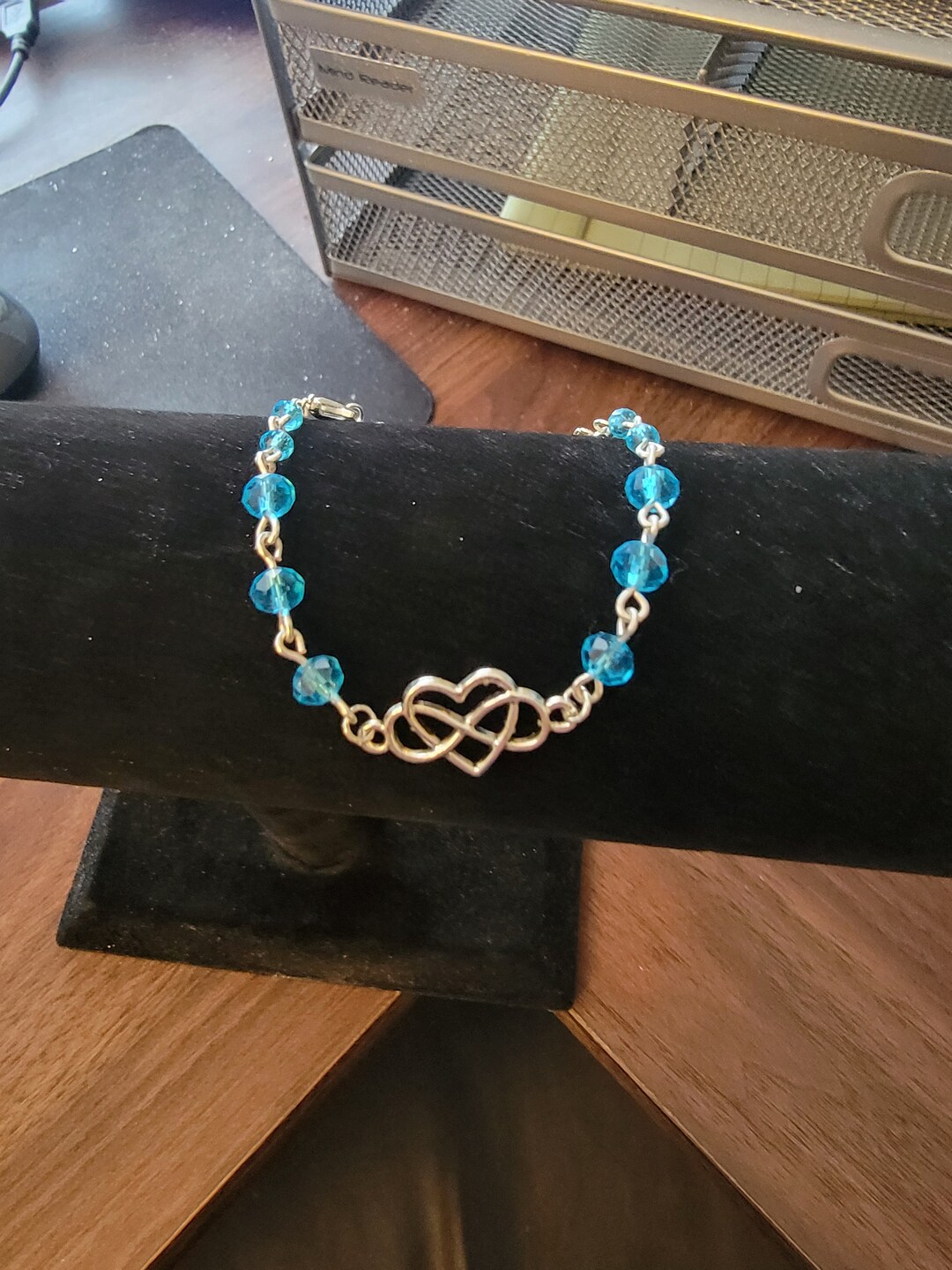 Polyamory 5 Inch Bracelet With Turquoise Colored Beads - Etsy