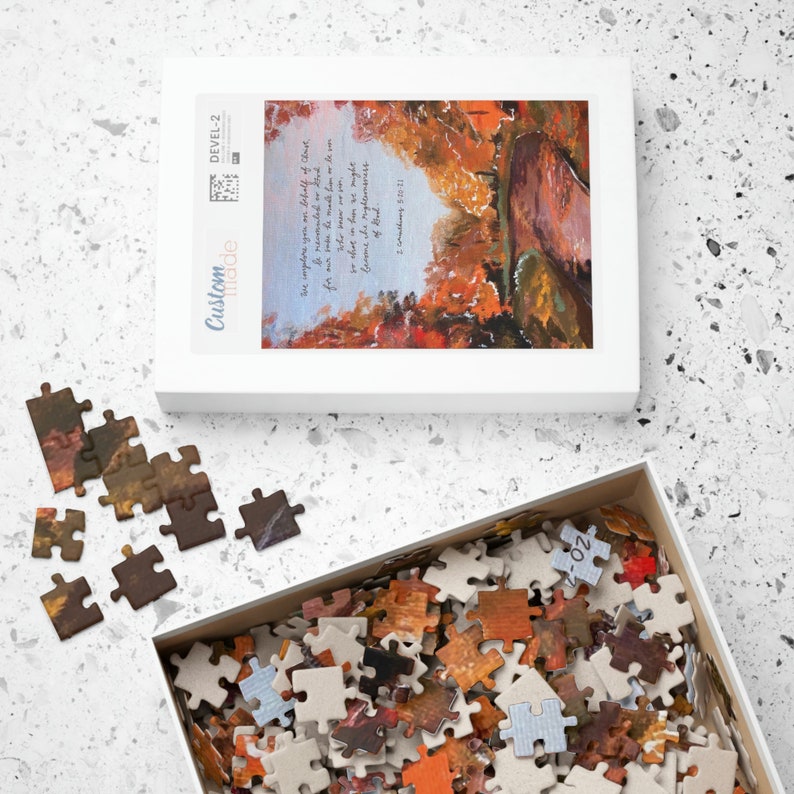 2 Corinthians 5:20-21 Puzzle, Bible Verse Puzzle, Christian Gift ...