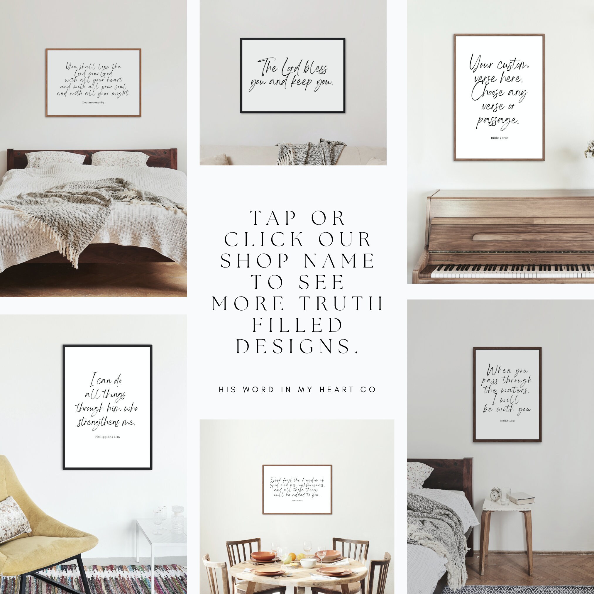 Bible Verse Sign Fear Not Christian Wall Art Scripture Wall Art ...