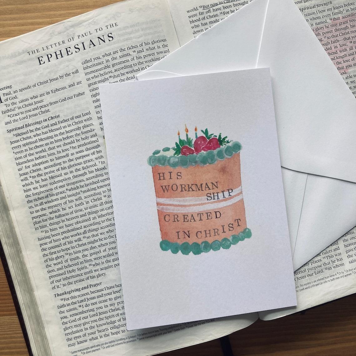 Christian Birthday Card, Bible Verse Celebration, Greeting Card ...