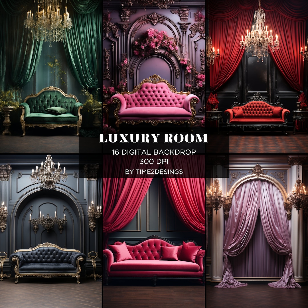 Luxury Room Digital Backdrops: Fine Art Studio Overlays (JPG Files) - Etsy