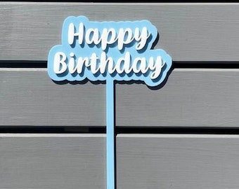 Scream Inspired Ghostface Happy Birthday Acrylic Cake Topper - Etsy UK