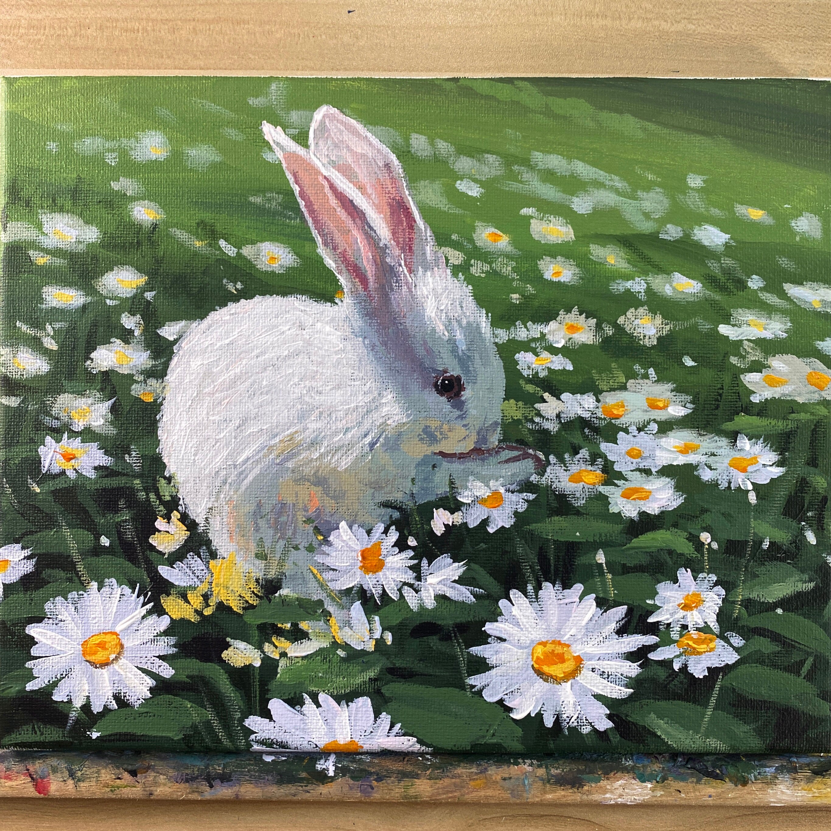 Rabbit Acrylic Painting Rabbit Portraits: Paintings In Oil You'll Love