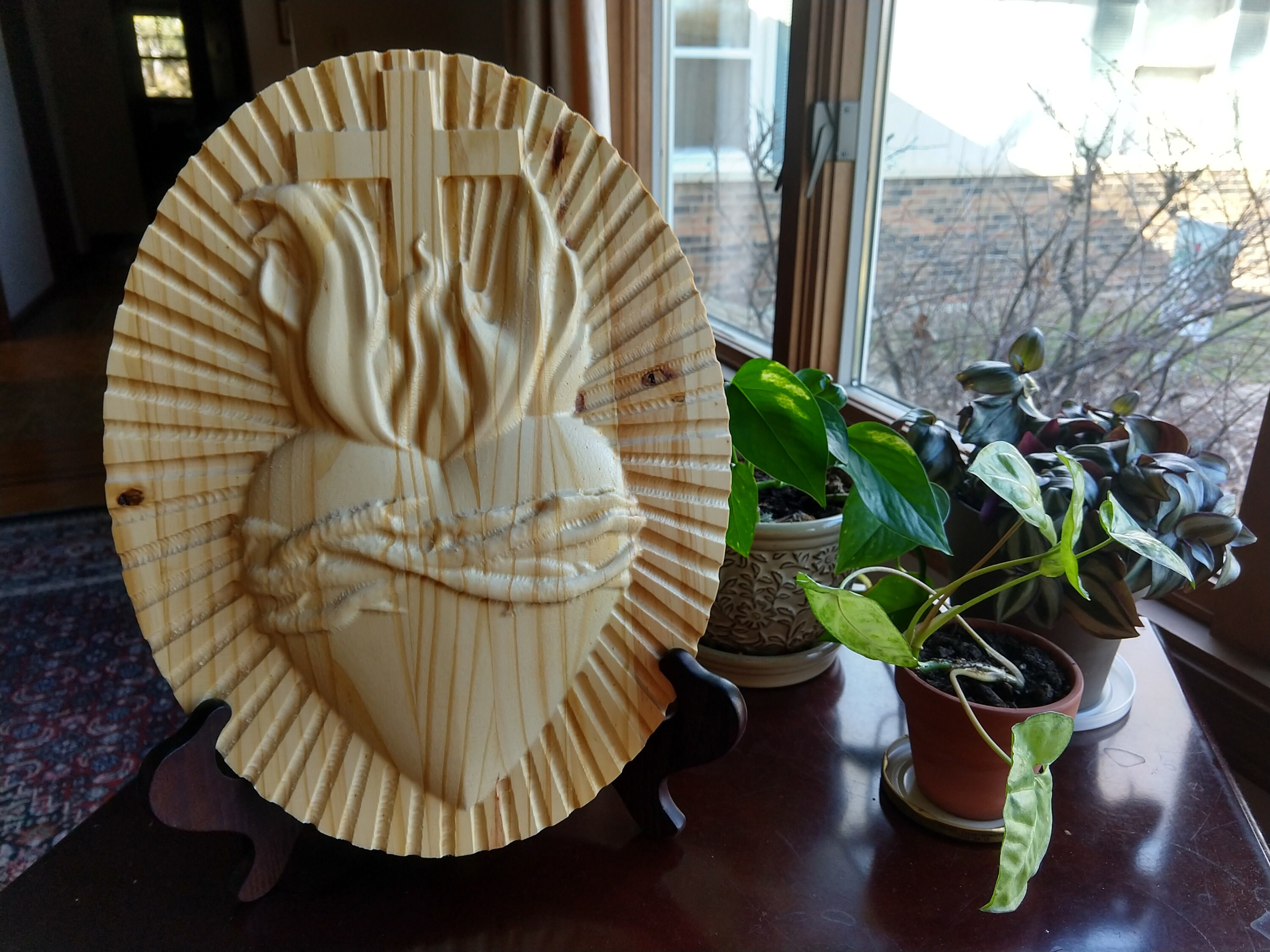 Sacred Heart Wood Carving - Etsy Sacred Heart Wood Carving - Etsy