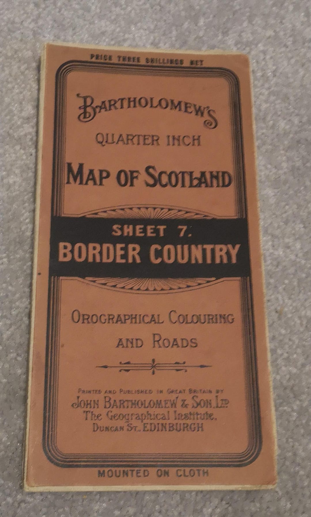 Bartholomew's Quarter Inch - Map of Scotland,sheet 7 - Etsy