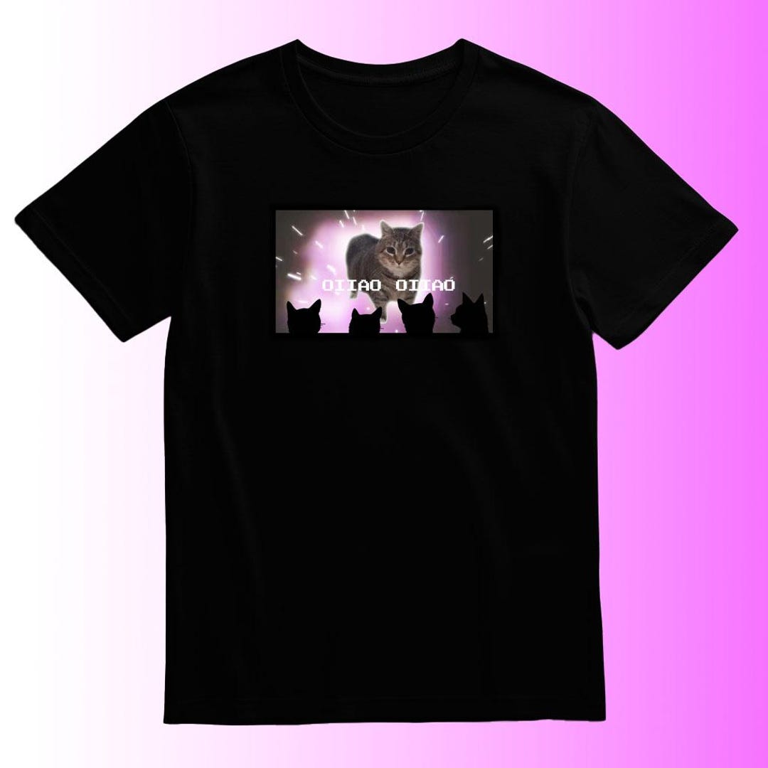 O Ii a Oiia O Psy-trance Meme Cat T-shirt - Etsy