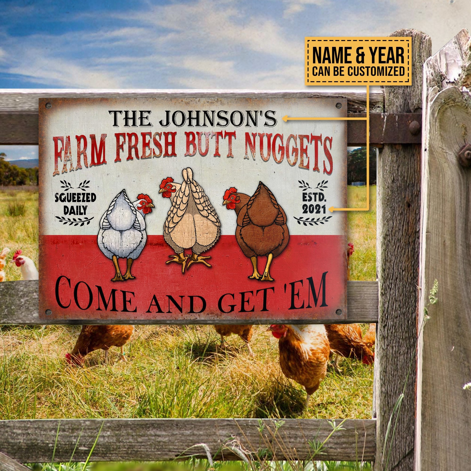Metal Chicken Signs At Justin Osborne Blog