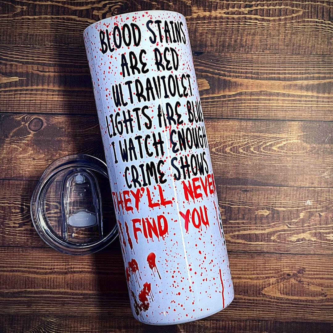 Crime Scene Tumbler Crime Scene Poem Gift for Her to Go - Etsy UK