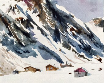 Alpine Painting - Etsy