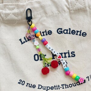 Customize Multi Beaded Keychain / Bag Charm - Etsy