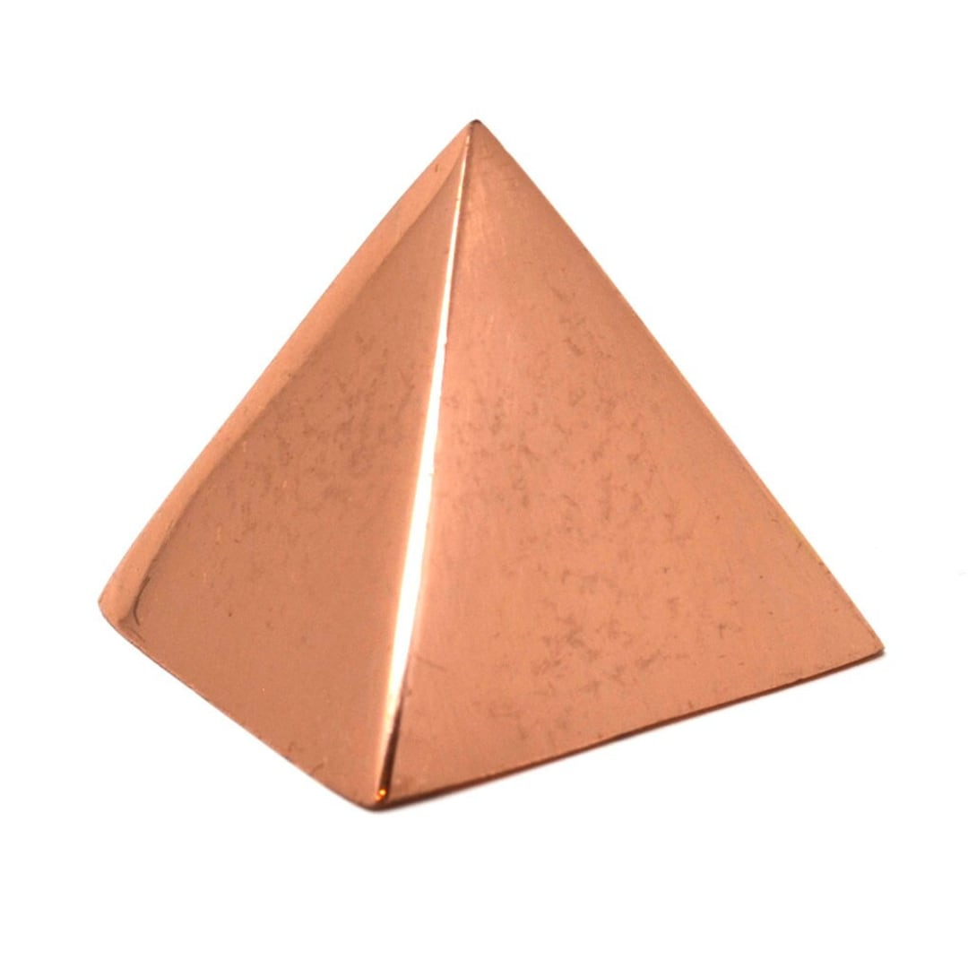 100% Solid Copper Pyramid ~1.25in Giza Shaped for Meditation , Body ...