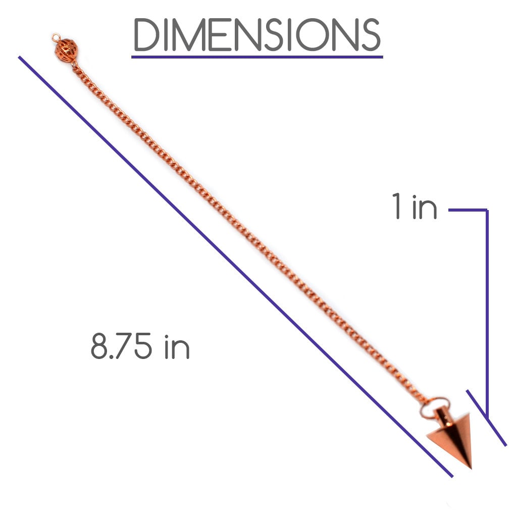 Copper Dowsing Pendulum and Energy Conductive Chain for Body - Etsy