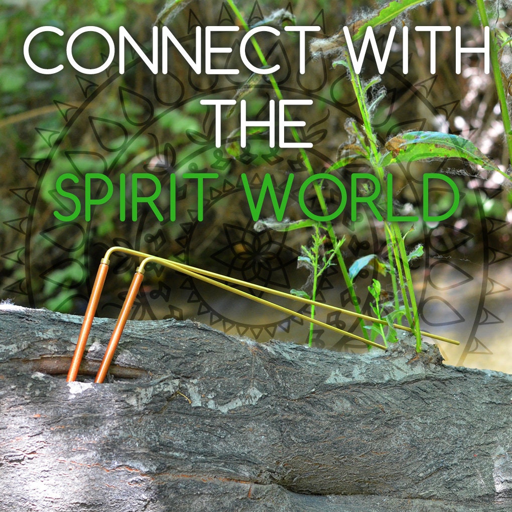Solid Copper and Brass Dowsing Rods for Tracing Spritual - Etsy
