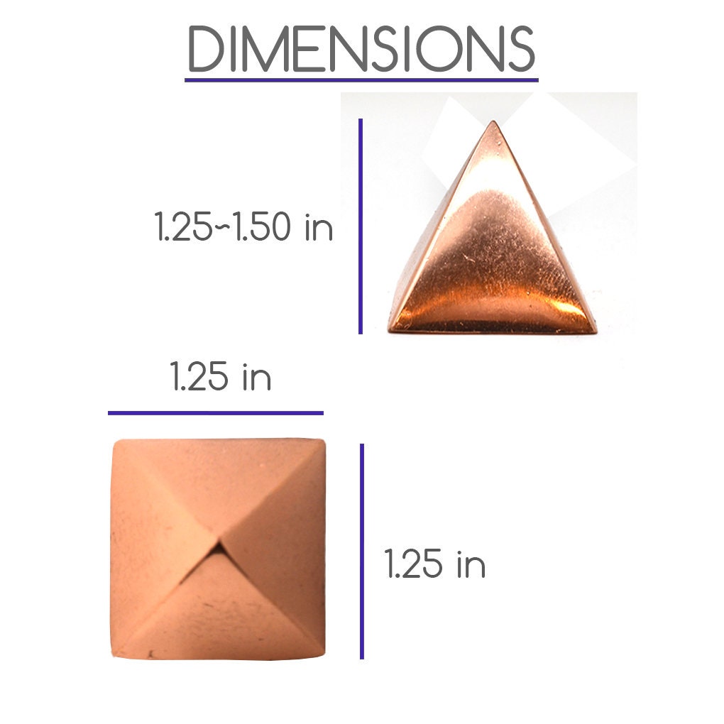 100% Solid Copper Pyramid 1.25in Giza Shaped for Meditation - Etsy