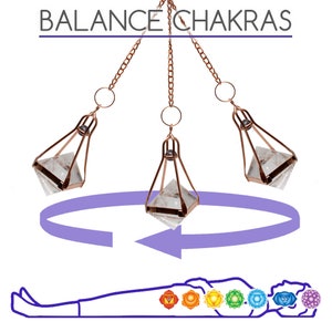 Quartz & Copper Dowsing Pendulum for Energy Conduction, Body Healing ...