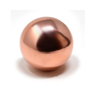 100% Solid Copper Sphere ~1.25in Globe Shaped for Meditation , Body ...