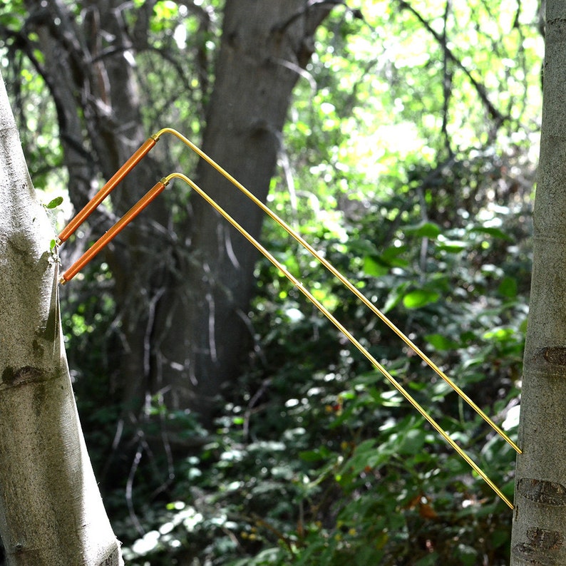 Solid Copper and Brass Dowsing Rods for Tracing Spritual - Etsy